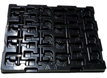 Quality 5mm 10e6 ohms ESD component HIPS Antistatic Blister Tray for sale