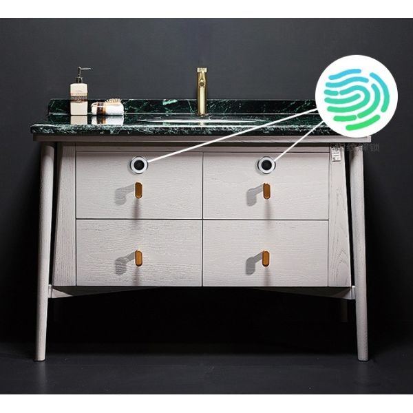 Quality Home Office Biometric Smart Keyless Box Furniture Single Open Fingerprint Drawer for sale