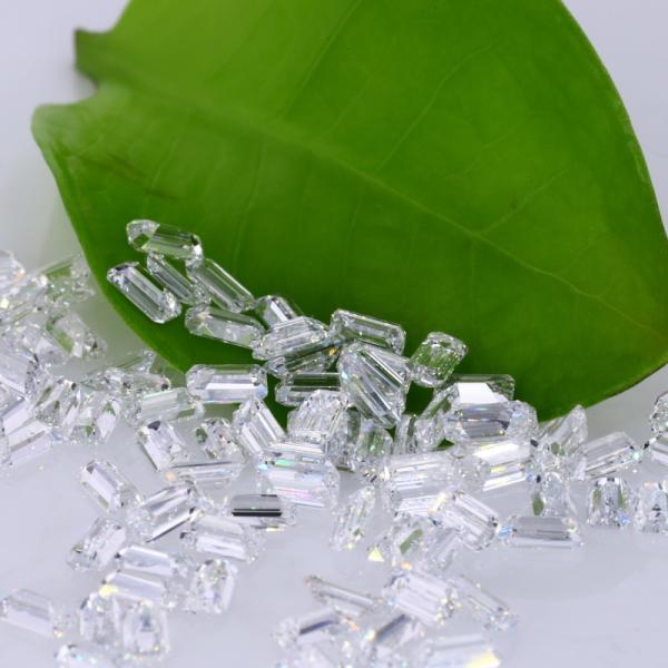 Quality Lab Grown Diamond Melee HPHT 1.0 To 3.7mm White Baguette Shape DEF Color VVS for sale