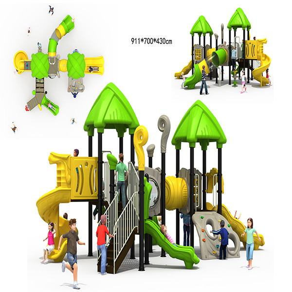 Quality Staticproof Kids Playground Slide With Plastic Tunnel UVproof for sale