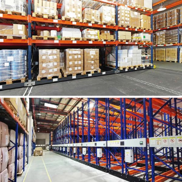 Quality Electric Mobile Pallet Racking Rail-Guided Ground Track Guidance Open Type for sale