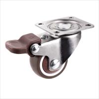 China small rubber trolley wheels grey TPR furniture casters 2 inch factory