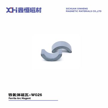 Quality Permanent Magnet Ferrite Sintered High Temperature Ferrite Arc Magnets For Fan for sale
