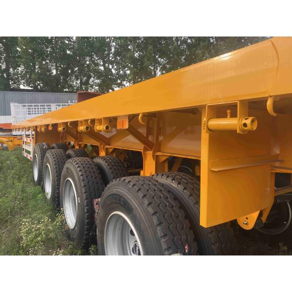 Quality 4-Axle Flatbed Semi-Trailer with Customizable Design and Durable Steel for sale