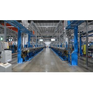Quality Silicone Wire Extrusion Line with 80m/min Speed and 100kg/h Capacity for for sale