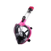 Quality 180 Degree Panoramic Viewing Shatterproof Diving Snorkel Mask  Silicone for sale