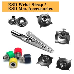 Quality ESD Wrist Strap Electrostatic Ring Grounding Wire ESD Rubber Mat Buckle for sale