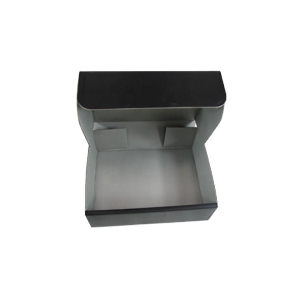 Quality 6x4x3 Black Shipping Tuck Top Mailer Box Custom With Window for sale
