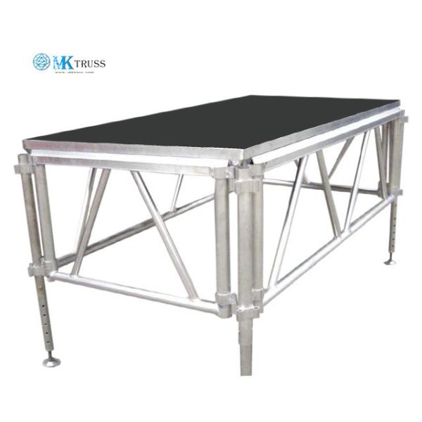 Quality Black and Customized Adjustable Legs Outdoor Assemble Event Stage with for sale