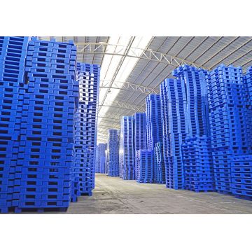 Quality Hdpe 9 Feet Nestable Plastic Pallet 4 Way Entry Single Face for sale