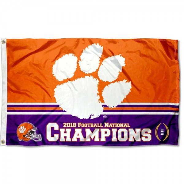Quality clemson_tigers football national champions flag for sale