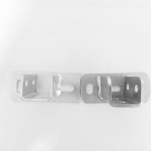 Quality Customized Strut Channel Fittings Flat Angle silver For electrical Channel for sale