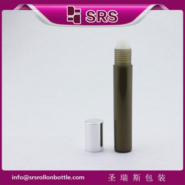 Quality 15ml roller bottle with plastic ball and aluminum cap for perfume for sale