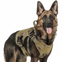Quality Tactical Adjustable Dog Harness Vest Military Working Molle Vest Training 1050D for sale