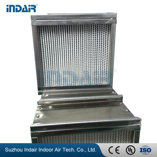 Quality 99.95% Efficiency Terminal HEPA Filter , Deep Pleated Air Filter For Clean Room for sale