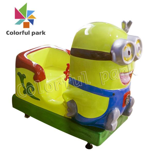 Quality Minion Themed Kid Arcade Machine , MP5 Video Game Kiddie Ride On for sale