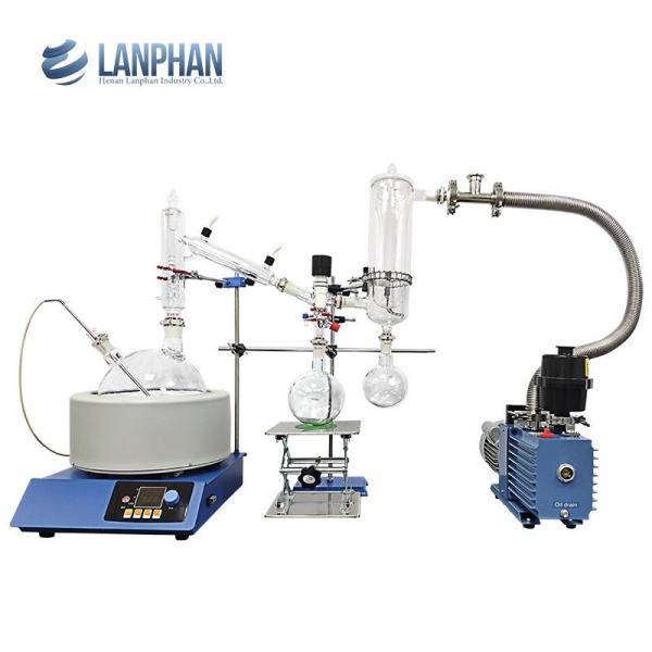 Quality L480mm Glass Vacuum 5l Short Path Distillation Kit for sale