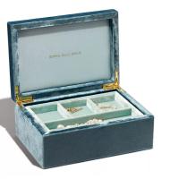 Quality Velvet Jewelry Packaging Box Wooden Luxury Jewelry Trinket Box BSCI for sale