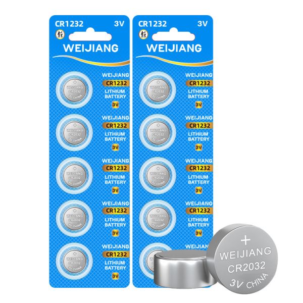 Quality CR1232 CR1225 Button Cell Battery Lithium Cell 3V CR1220 For Watches for sale