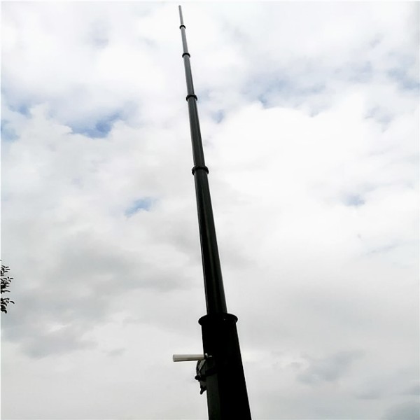 Quality Sectional Lightweight 15M Tv Antenna Telescopic Mast for sale