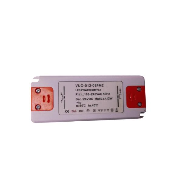 Quality Mirror Lights 12W Flicker Free LED Driver , Ultralight Plastic Power Supply for sale