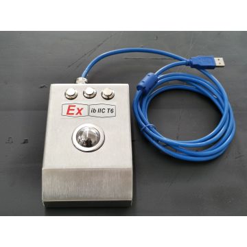 Quality Desktop Explosion Proof Trackball Mouse 3 Keys Ex IbIIC T6 Protection Level for sale