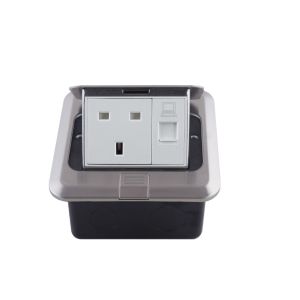 Quality Double Outlet Pop Up Floor Socket EU Standard With Phone Port RJ45 for sale