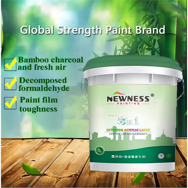 Quality Brush Application Eco-friendly Emulsion Interior Wall Paint in Pink for Custom for sale
