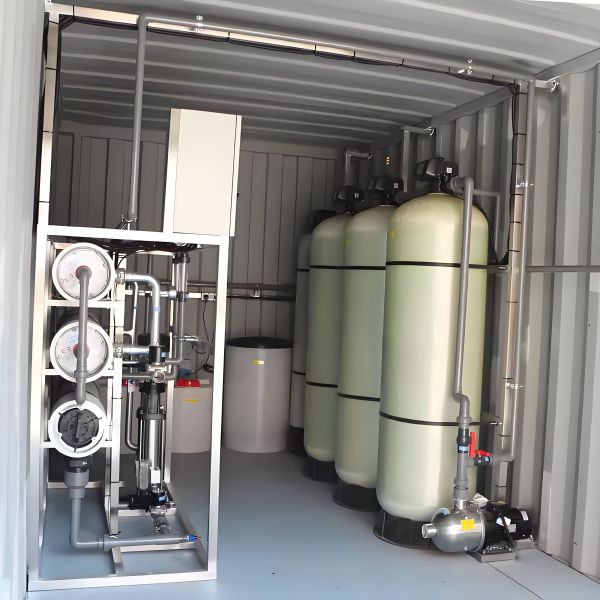 Quality 99% Salt Rejection Containerized Reverse Osmosis System 100 - 1000m3 Capacity for sale