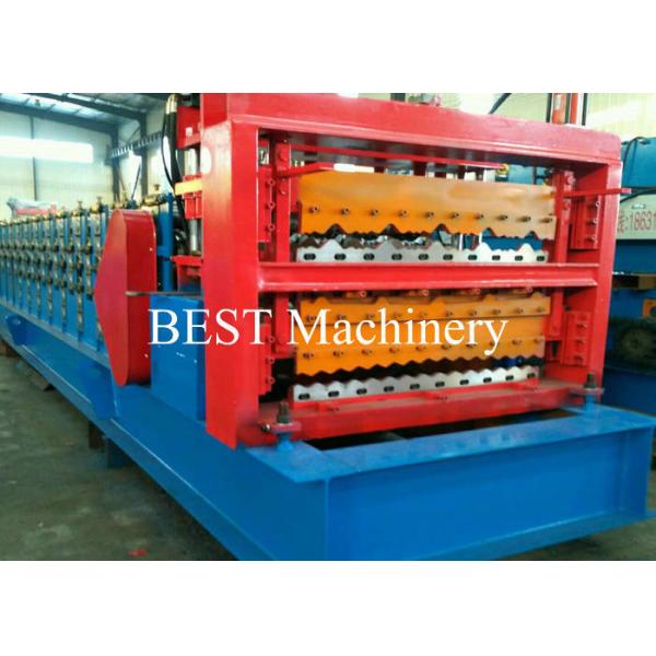 Quality Automatic Steel Roof Roll Forming Machine Three Layer 1200mm Max Coil Width for sale