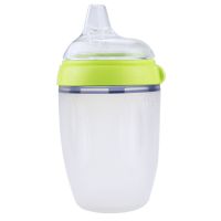 Quality Slow Flow Baby Feeding Bottle Nitrosamine Free 10oz Silicone Sipper Bottle for sale