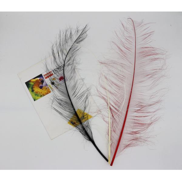 Quality Handmade Multi Colored Millinery Feather Burnt Ostrich Plumes Feather 50-55cm for sale