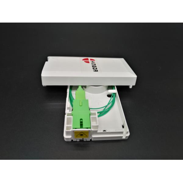 Quality SC Simplex LC Duplex Fiber Optic Termination Box ABS Fiber Wall Socket 1cores for sale