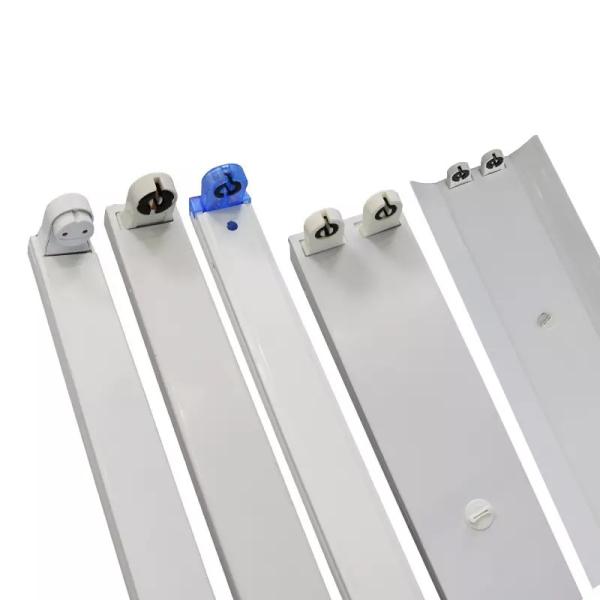 Quality 1200mm LED Tube Bracket Anti Rust Coating Double Light Fitting for sale
