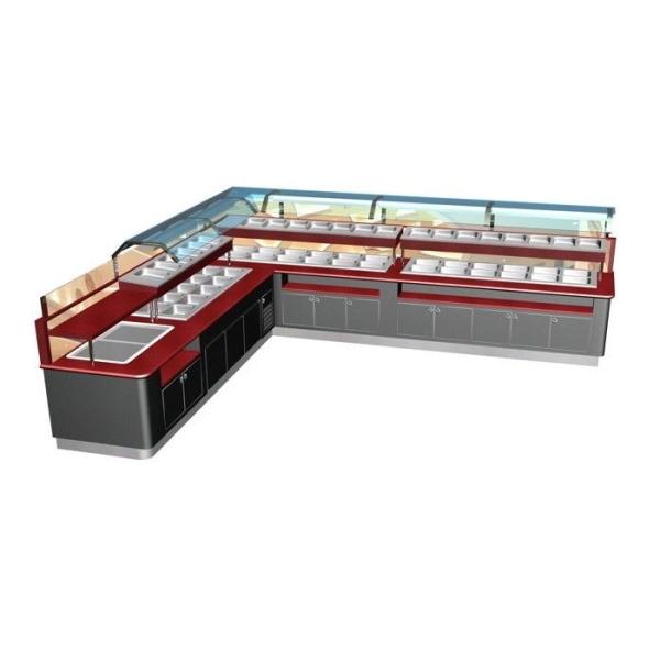 Quality L-Shaped Restaurant Commercial Buffet Equipment for sale