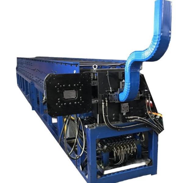 Quality PLC Controlled Gutter Downspout Roll Former Machines 10m/Min-20m/Min for sale