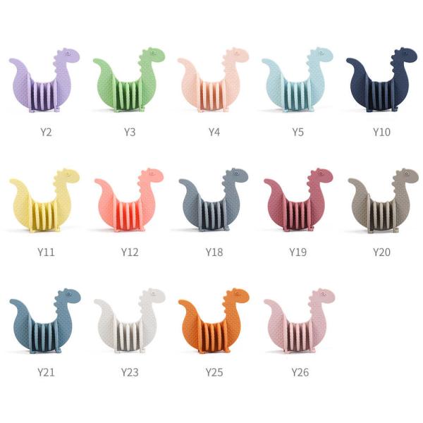 Quality 6PCS Baby Silicone Toys Building Blocks Dinosaur CE / EN71 / FDA for sale