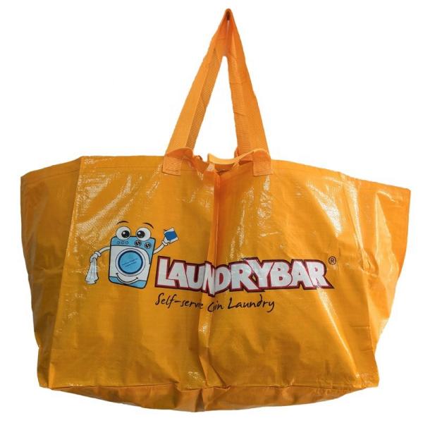 Quality 100gsm CMYK 2.5x60cm 80x37x20cm Laminated PP Woven Bag for sale