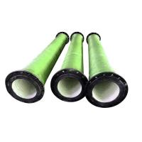 China South Africa Mining Ceramic Lined Hose Black with Clamps Coupling factory