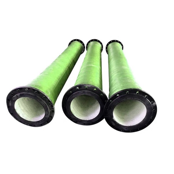 Quality South Africa Mining Ceramic Lined Hose Black with Clamps Coupling for sale