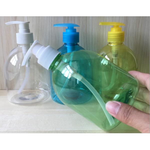 Quality 500ml PET bottle with pump color customized for sale