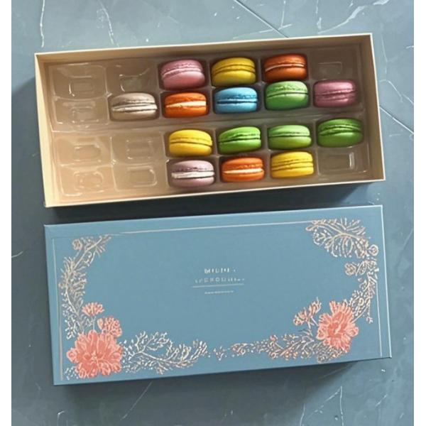 Quality 33 Grain Macaron Carton Packaging Display Stand Macaron Tray for sale