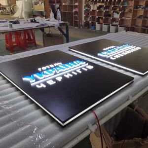 Quality Mini Front Lit SMD2835 LED Acrylic Letters Sign Board Eco Friendly for sale