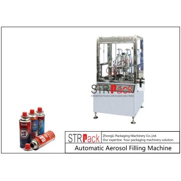 Quality Full Automatic Cassette Gas Filling Machine 200ml 3500Cans/H for sale
