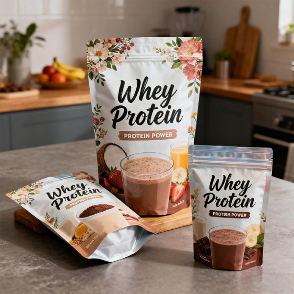 Quality Sushi Custom Size Accepted Plastic Bag Printing Pack Custom Flavor Whey Protein Powder Pouch Stand Food Mylar Bag Delivery for sale