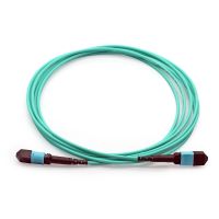 Quality Multimode OM4 Fiber Patch Cables LSZH MPO Trunk Cable 3m 5m Customized for sale