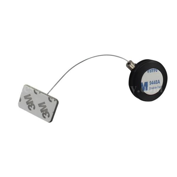 Quality Mini Round Plastic Anti Theft Retractable Display Pull Box Recoiler for sale