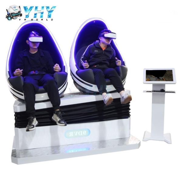 Quality 9D Egg VR Chair Double Seats 2 Players Cinema Virtual Reality Simulator Amusement Park Game Machine for sale