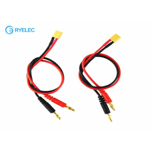 Quality 4.0mm Banana Plug To XT30 Charge Custom Cable Assemblies Connector For RC for sale