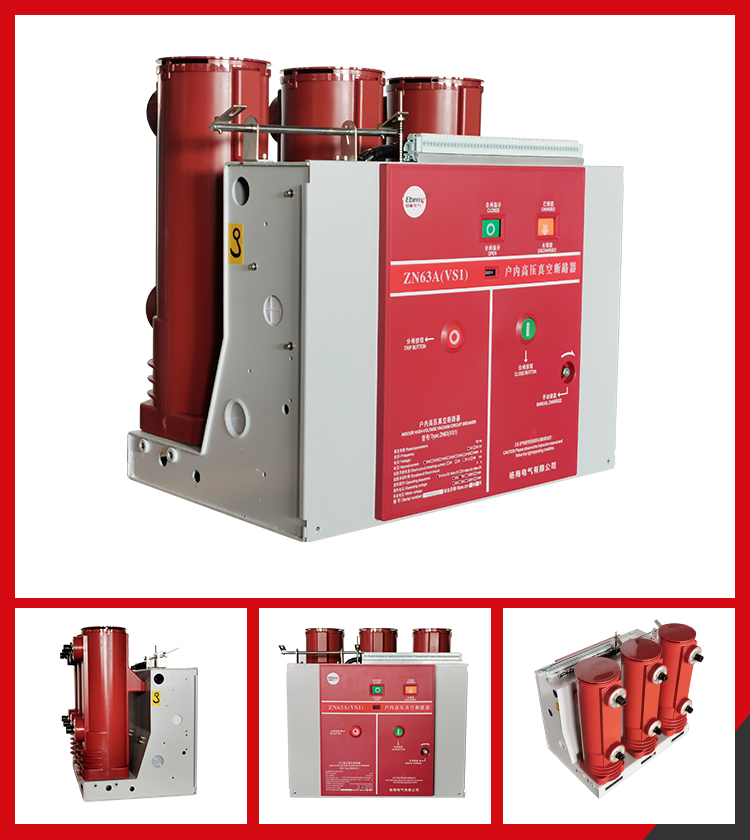 630A 24KV Vacuum Circuit Breaker Indoor Drawable Switchgear 3 Poles ...